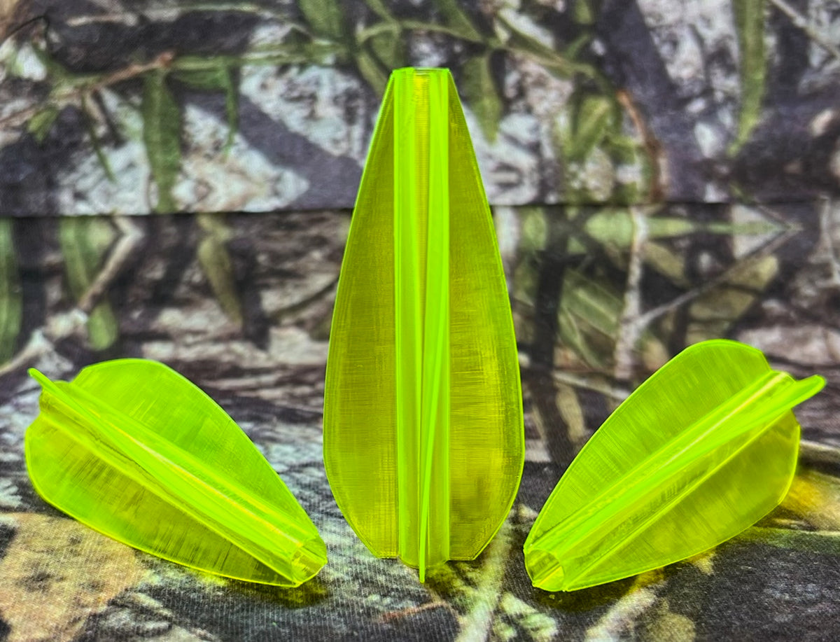 4FK75 - 75mm (2.95") Long x 12mm (0.472") high 4 fletch pk of 24 – Easy ...